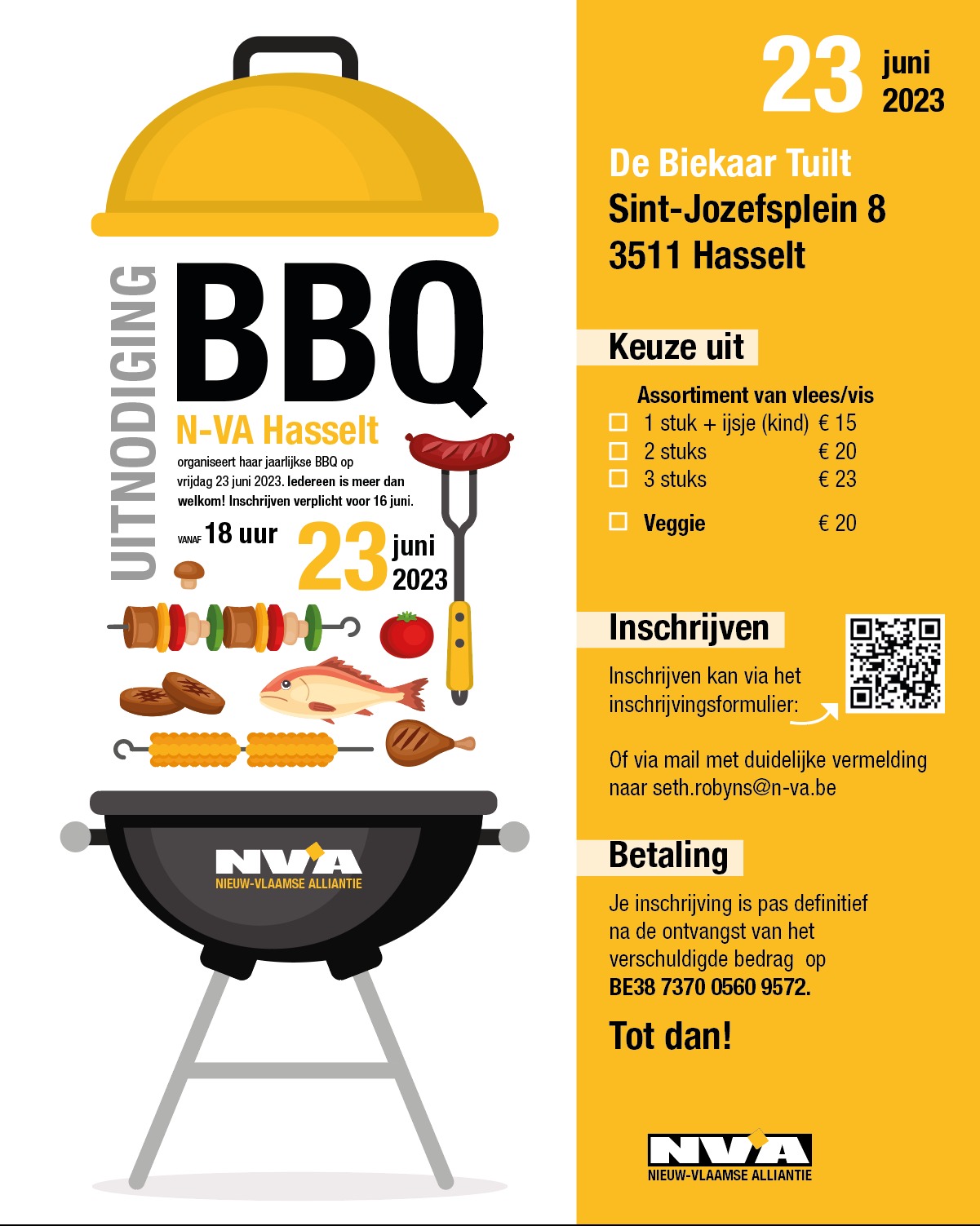 BBQ | 23 juni 2023 | N-VA Hasselt